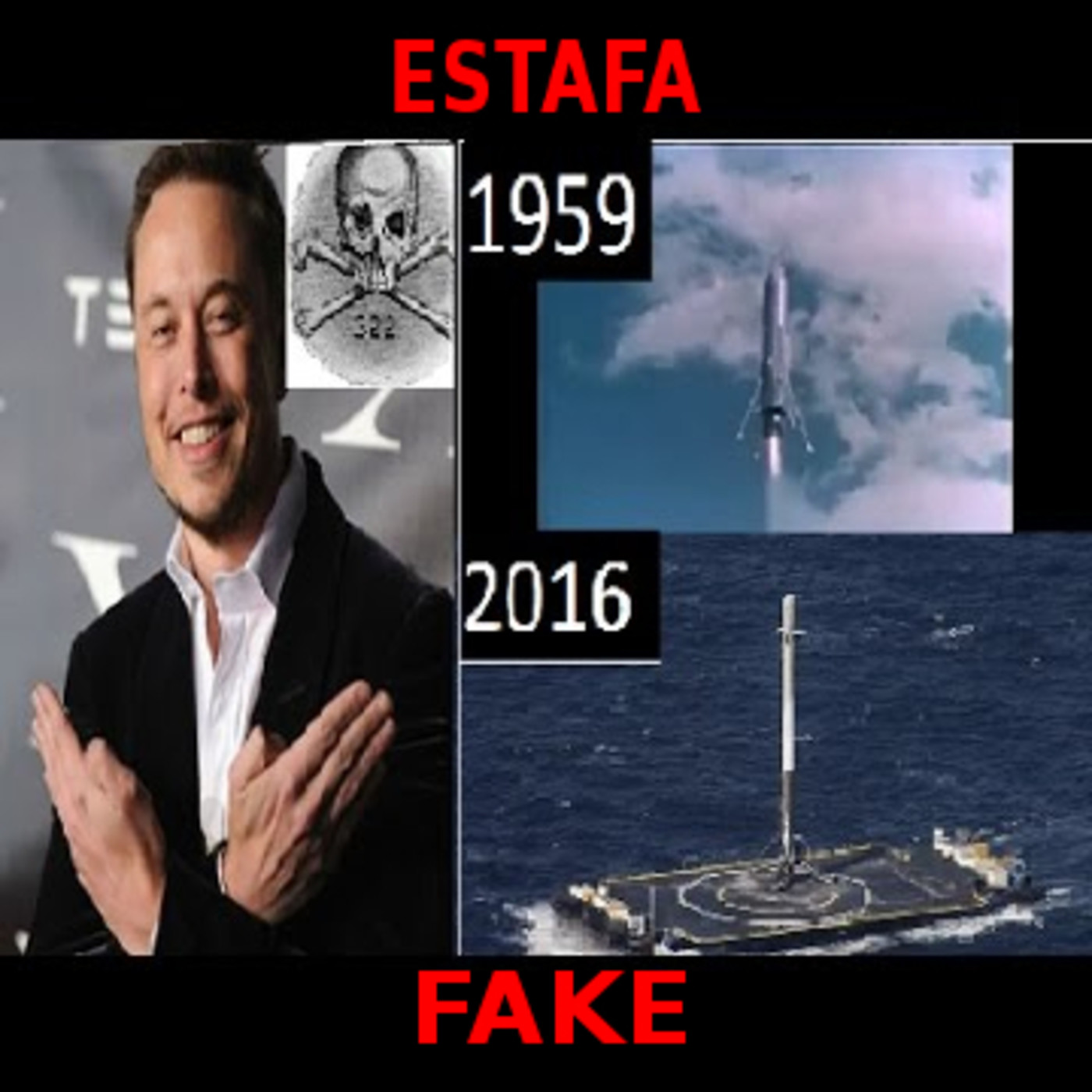 El masón y estafador Elon Musk: Space X te la metió doblada con su pene ...