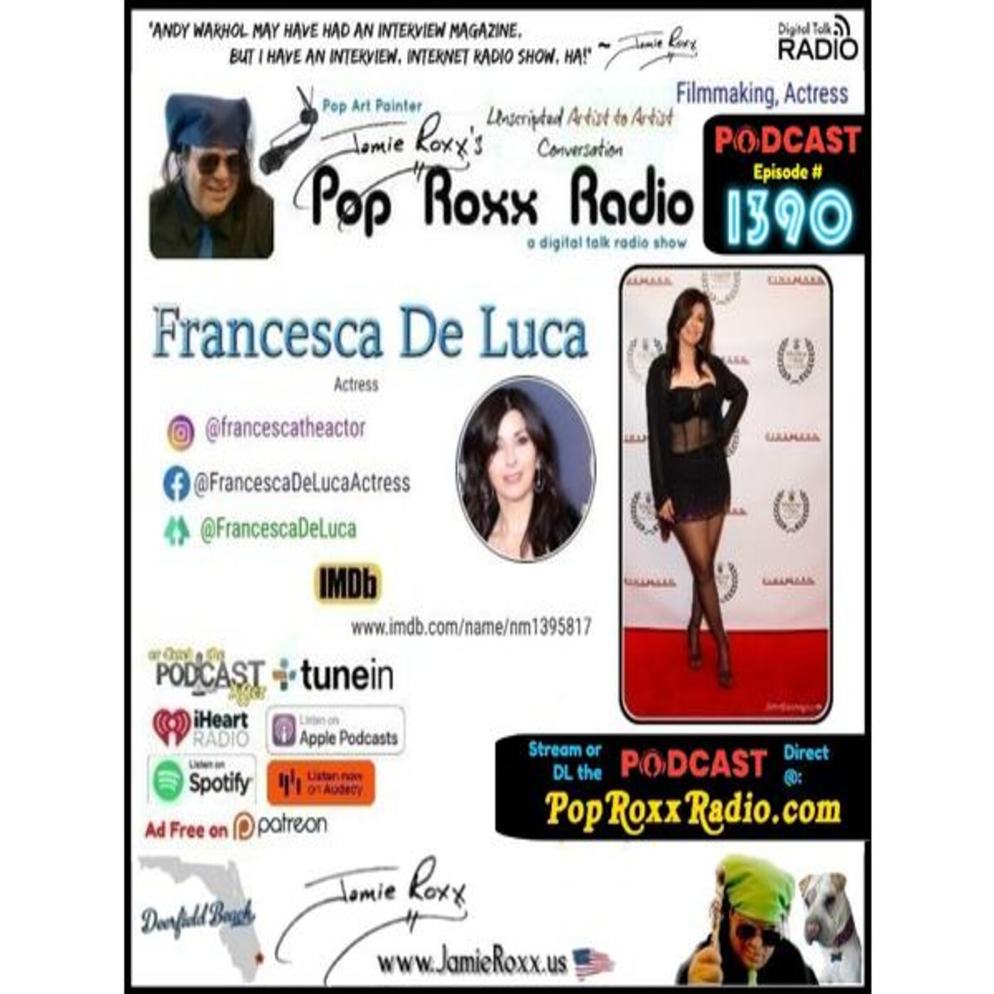 Francesca De Luca, SAG-AFTRA Los Angeles-based actress - Jamie Roxx's ...