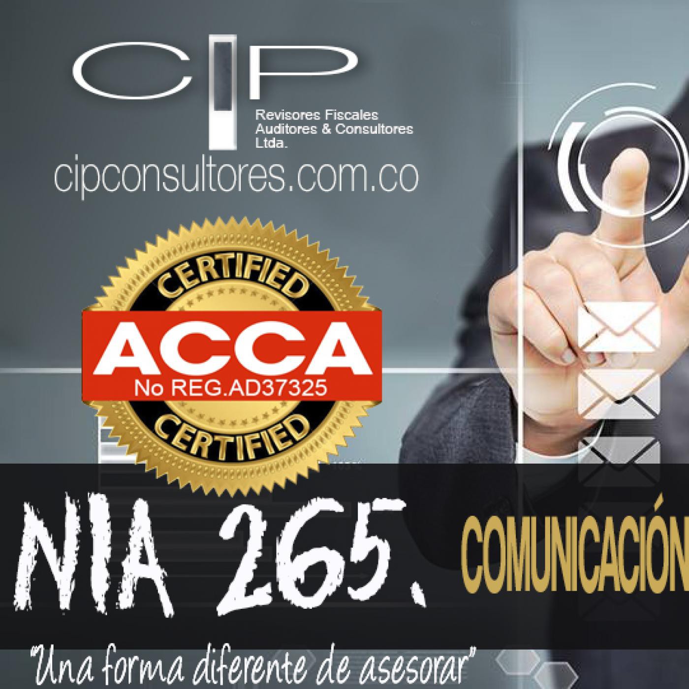 NIA-265. COMUNICACIÓN DE LA DEFICIENCIA DE CONTROL - Normas ...