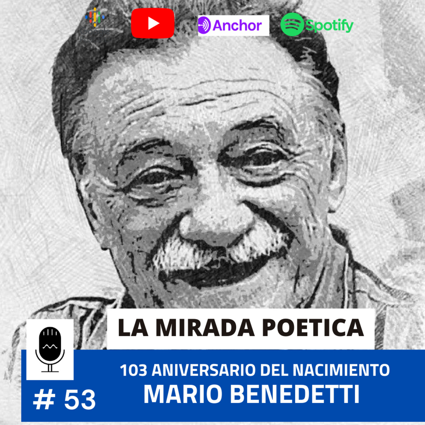# 53 | MARIO BENEDETTI | LA MIRADA POÉTICA - Espacio Luzarra PODCAST ...