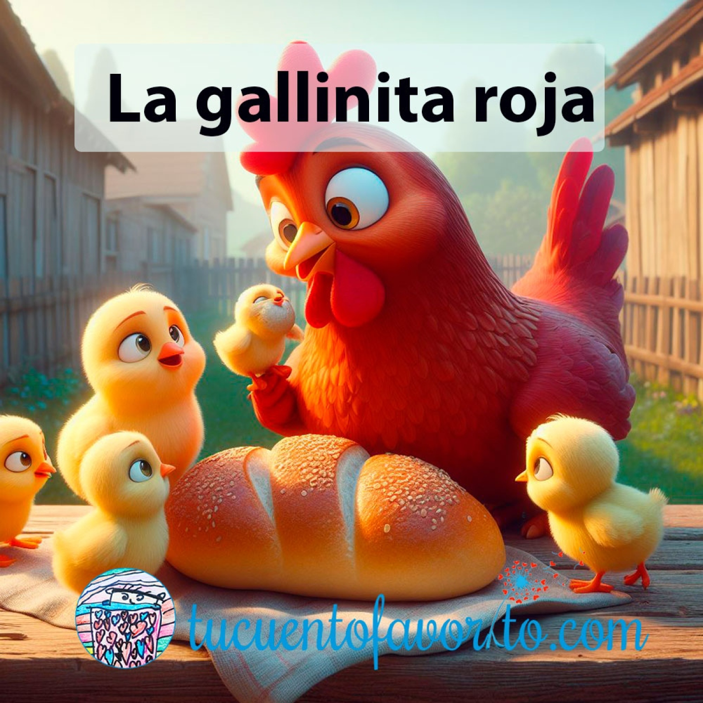 Fábula de La gallinita roja - Fábulas populares con moraleja - Podcast ...