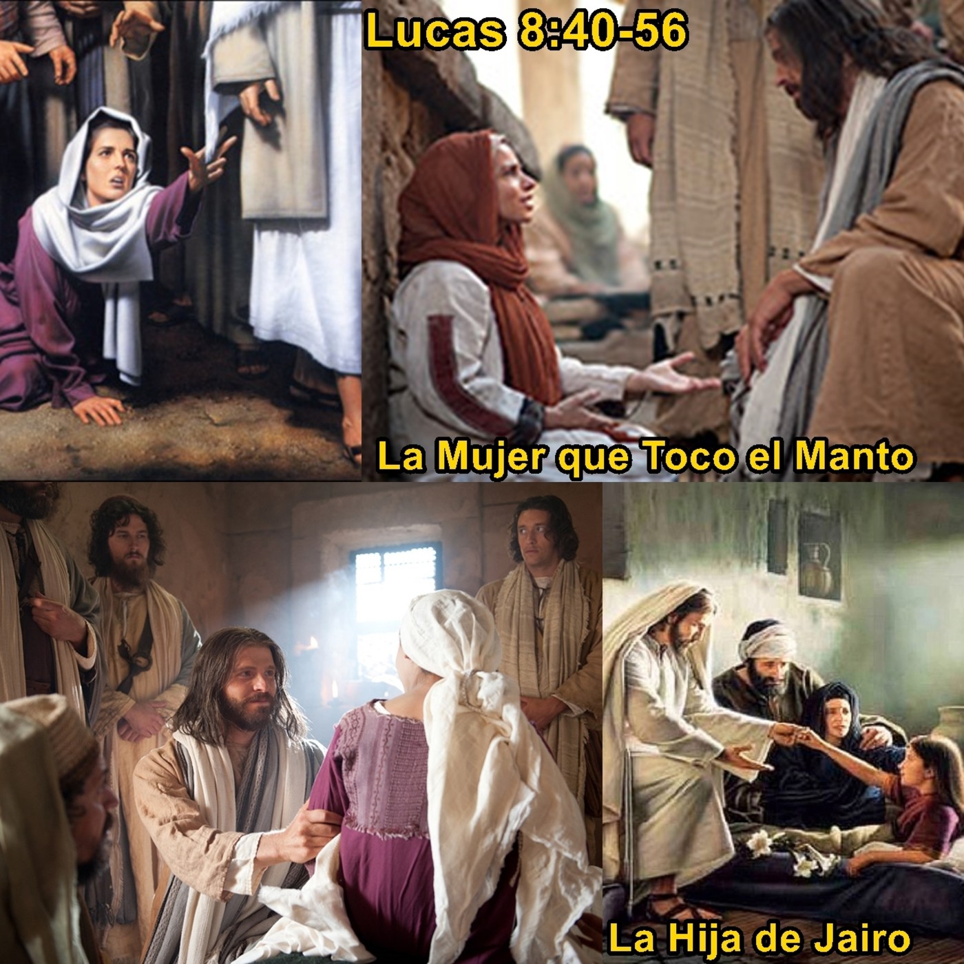 La Hija De Jairo Y La Mujer Que Toco El Manto De Jesus Se Cura Al