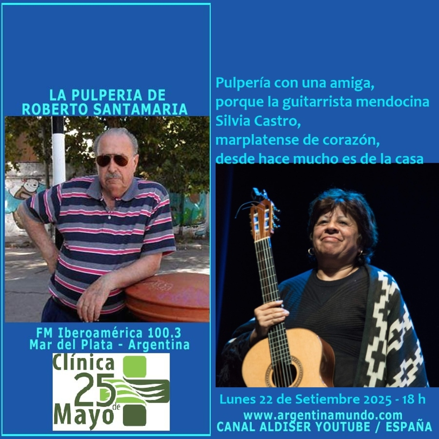 Silvia Castro - Pulpería de Roberto Santamaría! FM Iberoamérica 100.3 ...