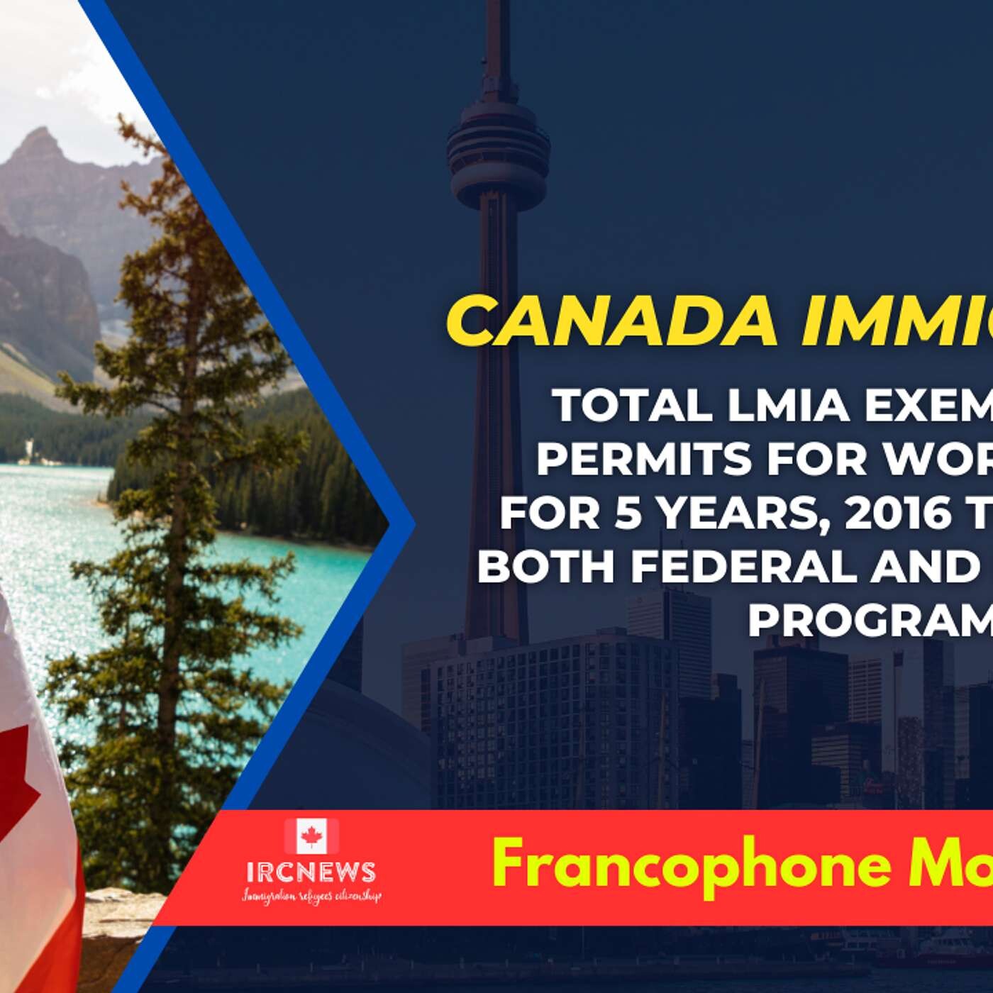Canada Immigration Total LMIA exempt work permits for Work Permit for Francophone Mobility, for ...