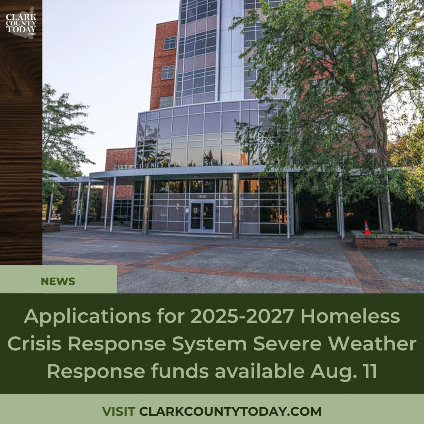 Applications for 2025-2027 Homeless Crisis Response System Severe Weather Response funds ...